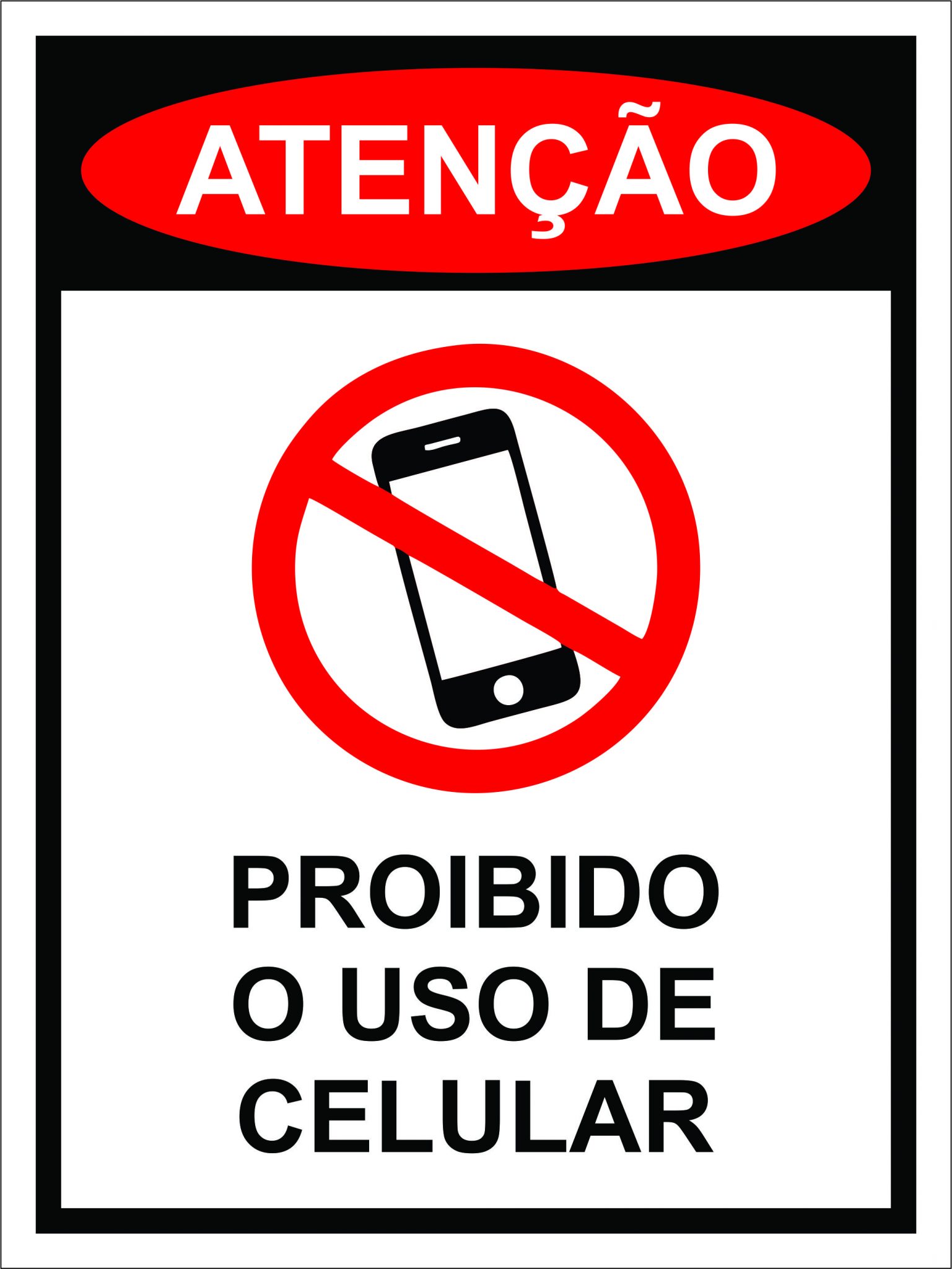 COD. T8 – PROIBIDO USO DE CELULAR | Protintec